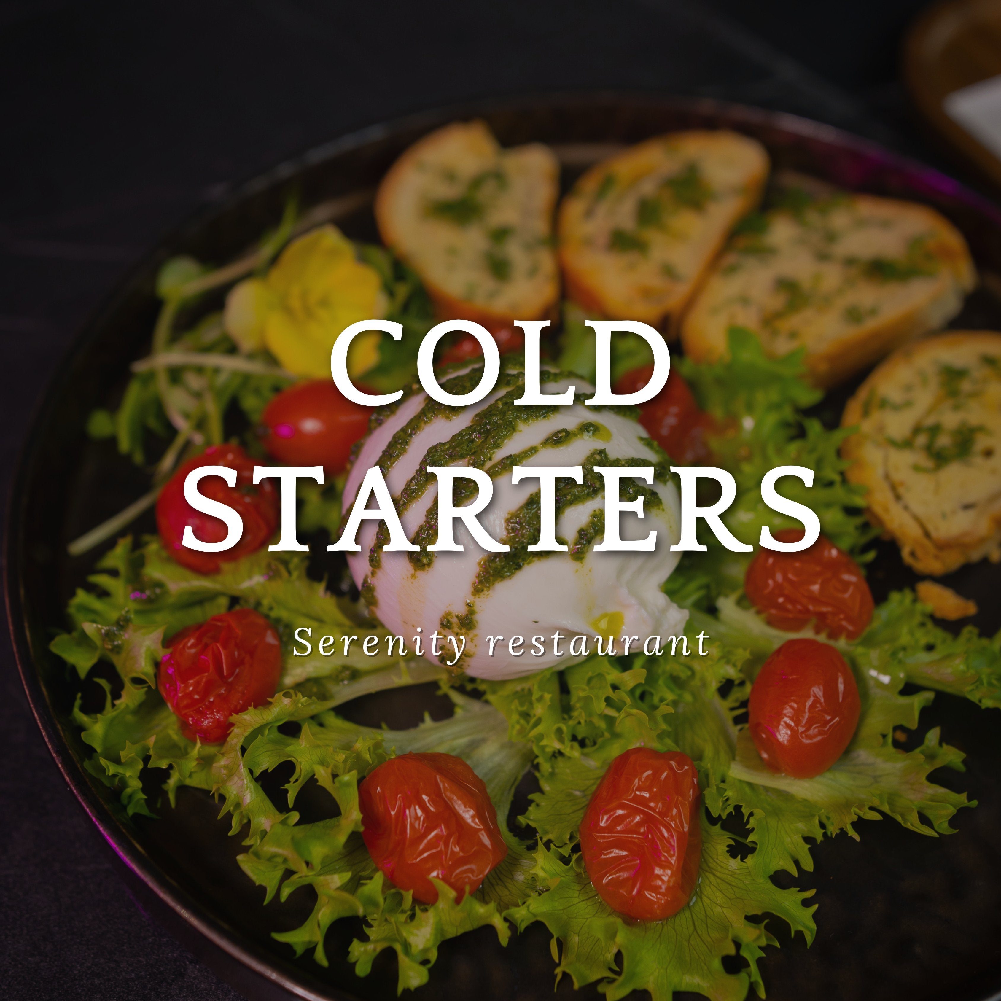 Cold Starters | Refreshing & Flavorful at Serenity Restaurant